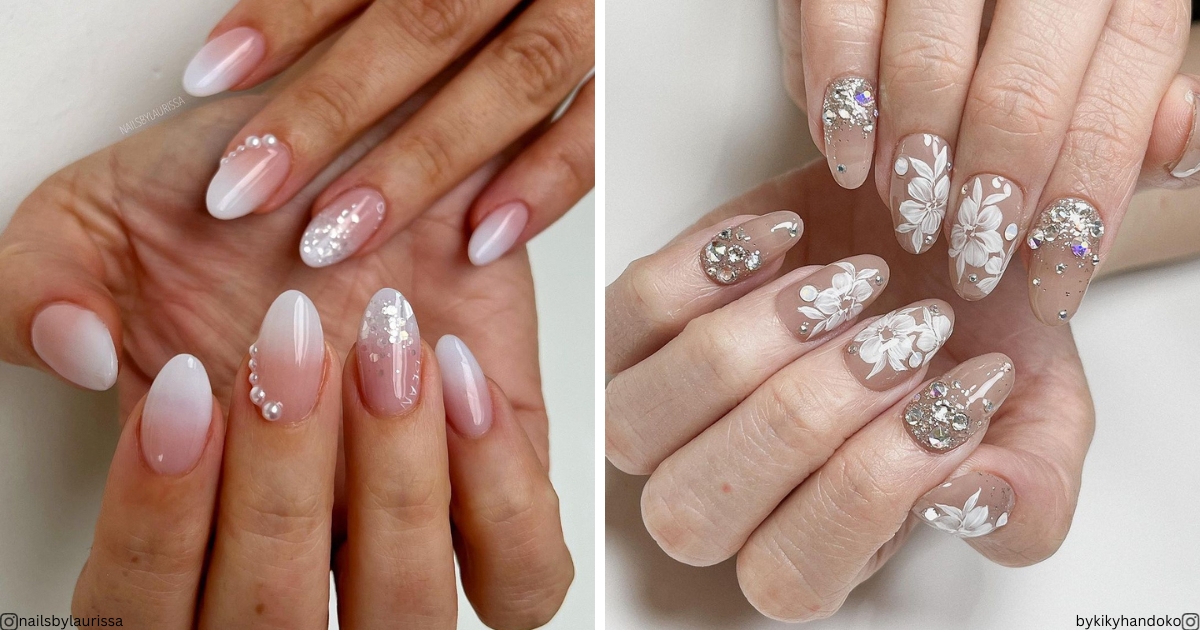 25 Most Beautiful Wedding Nails To Rock On Your Big Day - Trendy Universe
