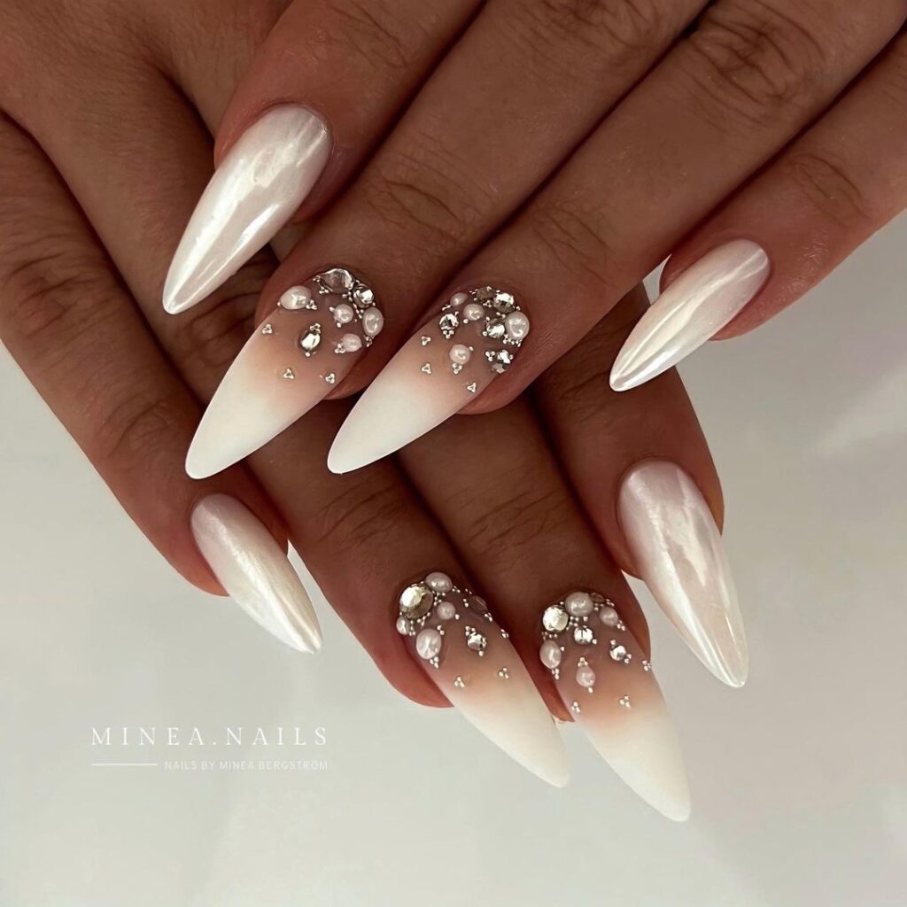 25 Most Beautiful Wedding Nails To Rock On Your Big Day - Trendy Universe