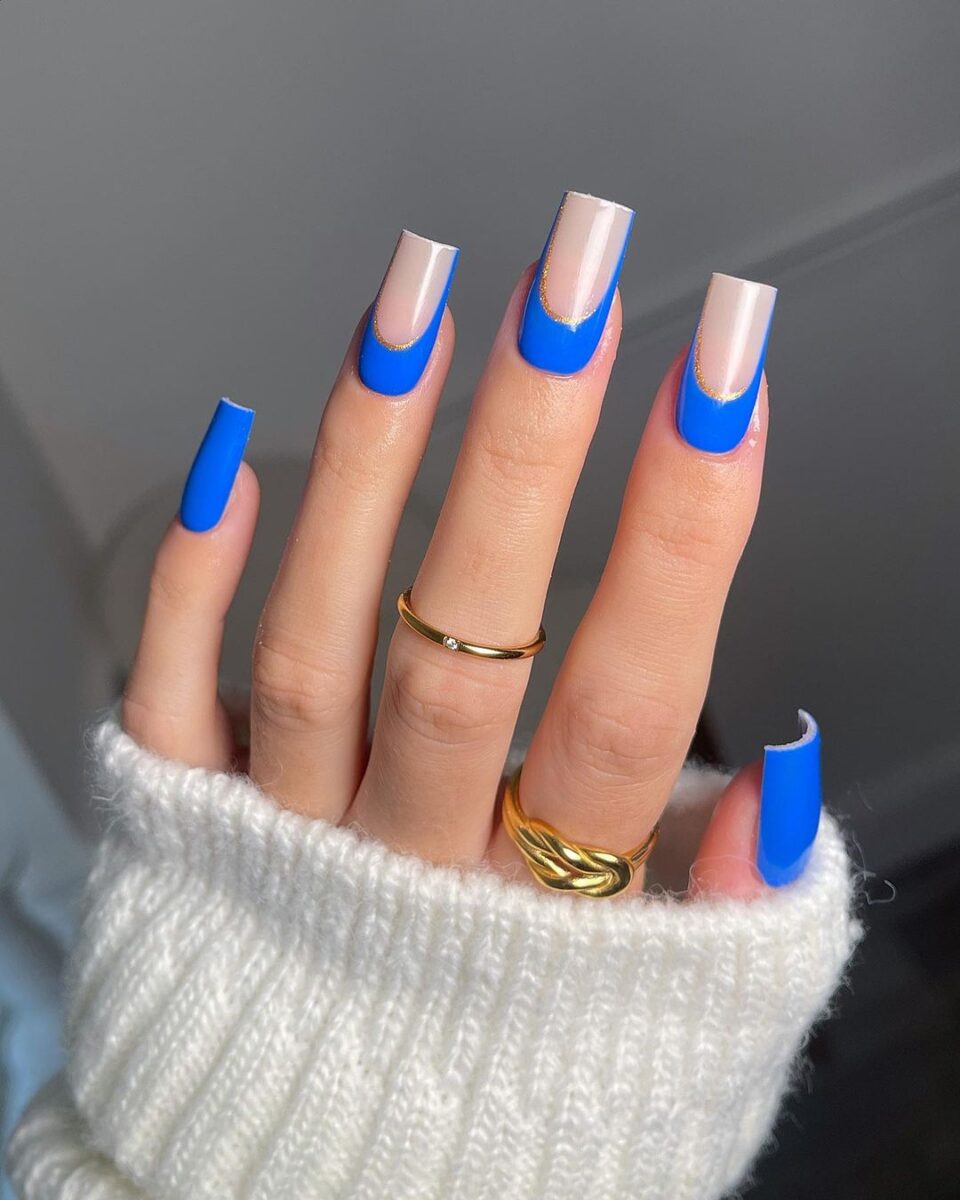22 Fun Blue Nails That Will Level Up Your Manicure