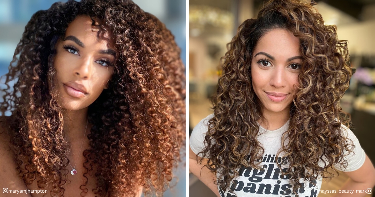 Caramel Highlights Curly Hair Combo Is Trending And These 22 Pics Prove Why