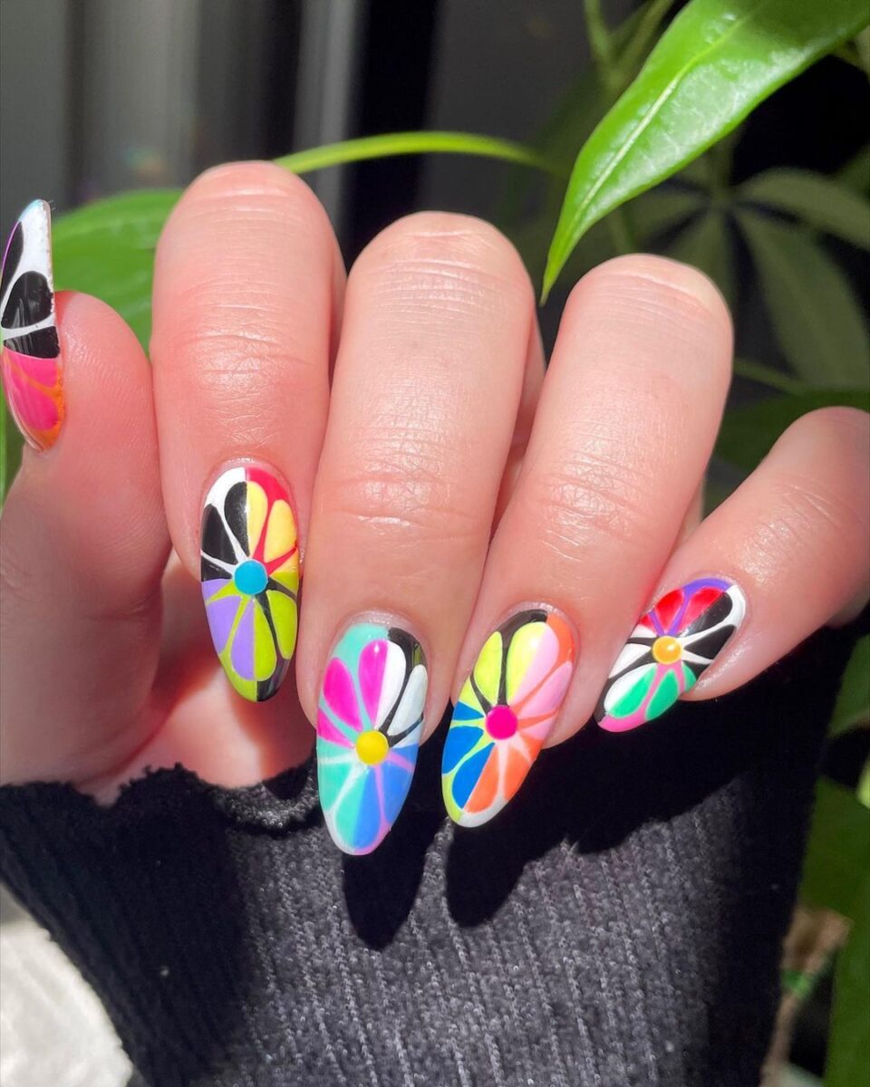 The Coolest Base For Most Unique Funky Nails Inspo