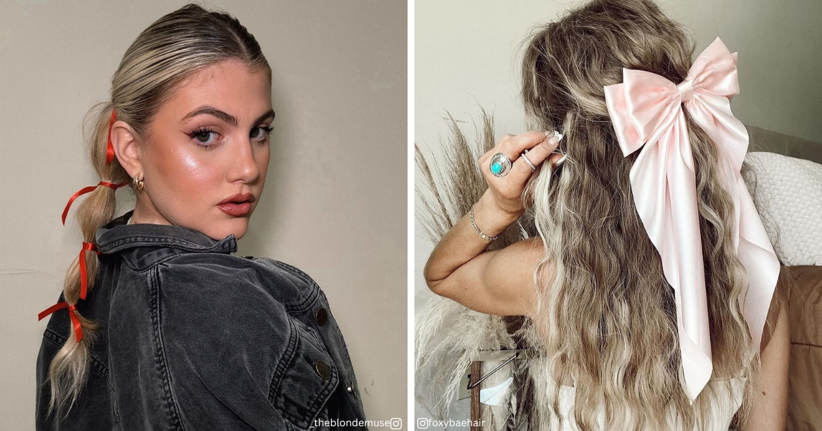 The Ribbon Hairstyle Is Trending And These 22 Inspo Pics Prove It