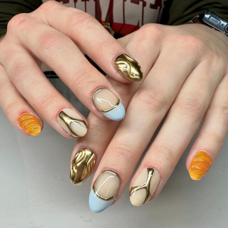 Top 22 Metallic Nail Art Trends That Are A Must-Try