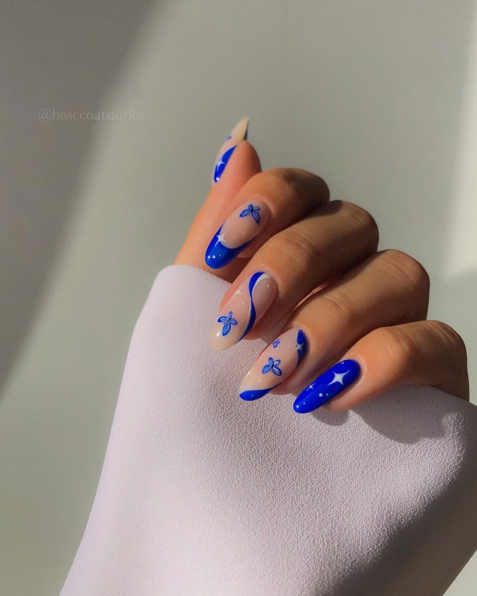 25 Stunning Blue Nails That Give The Perfect Pop