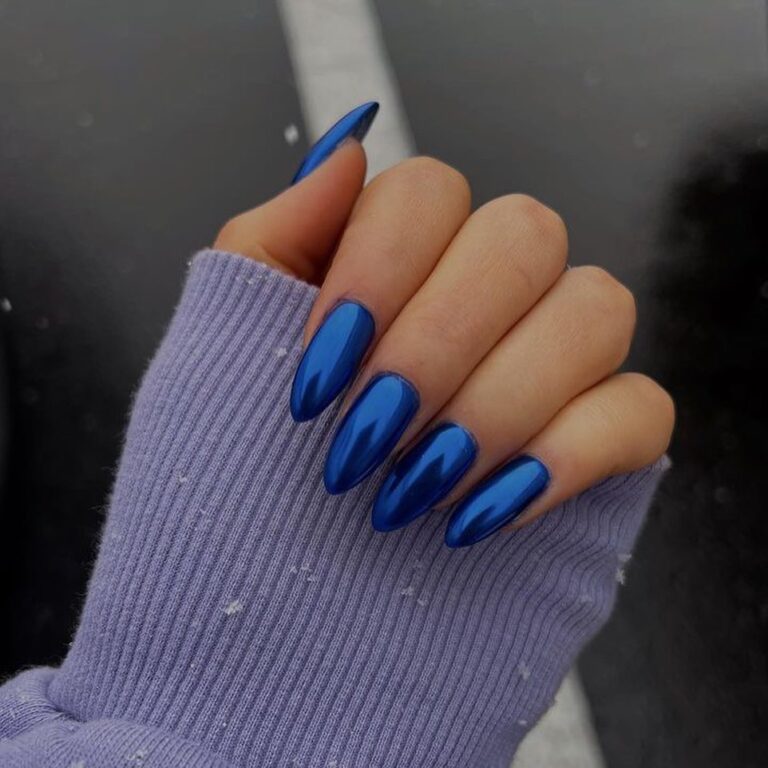 25 Stunning Blue Nails That Give The Perfect Pop