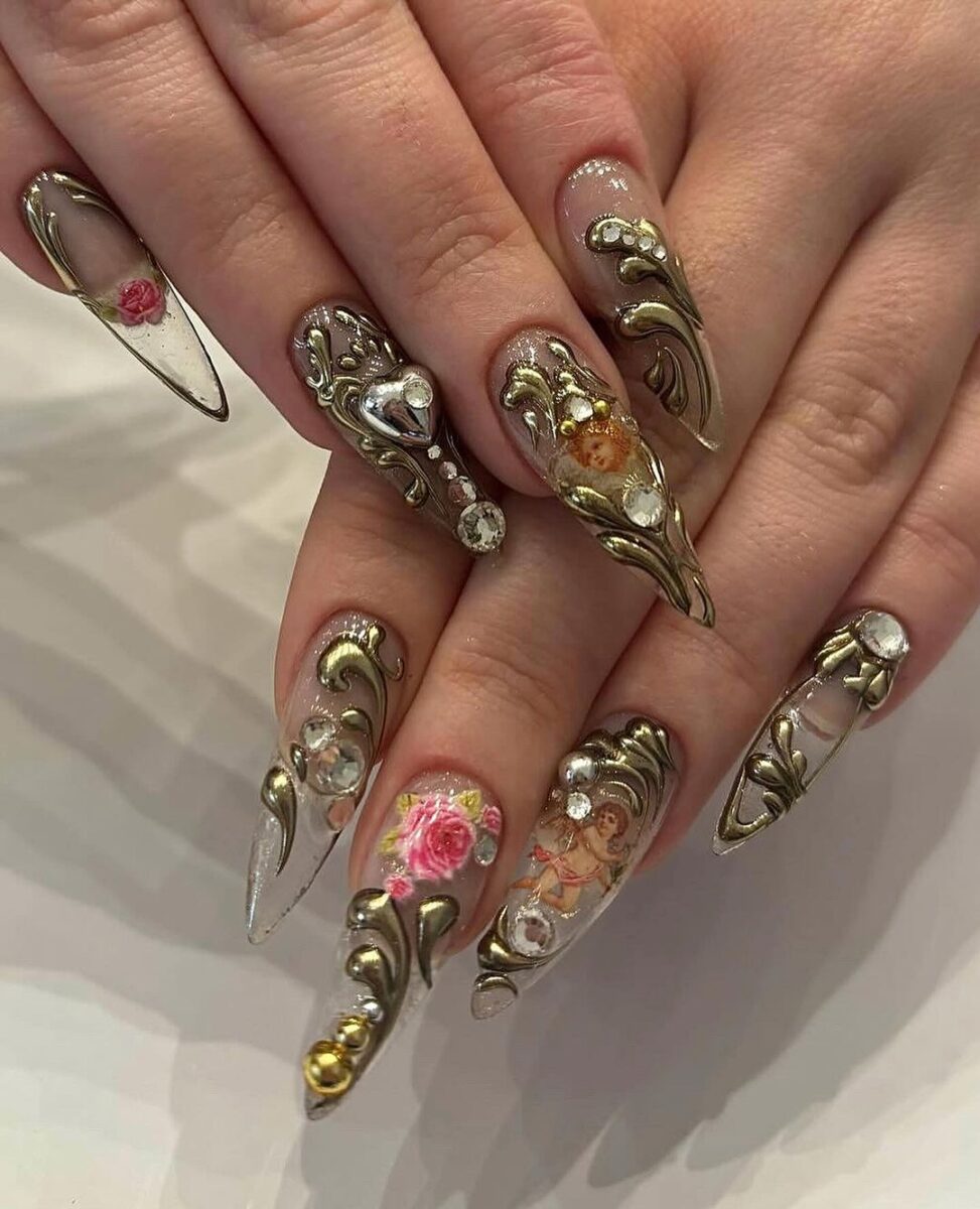 The Most Elegant Baroque Nails That Are Fit For Royalty