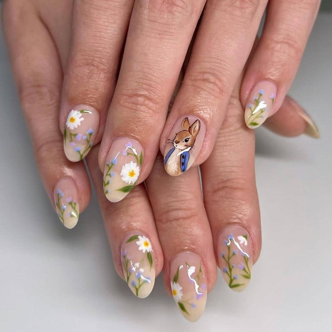 Welcome Spring In Style With These 18 Cheerful Daisy Nails