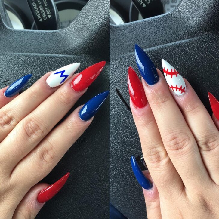 Hit A Home Run With These 25 Baseball Nail Art Ideas
