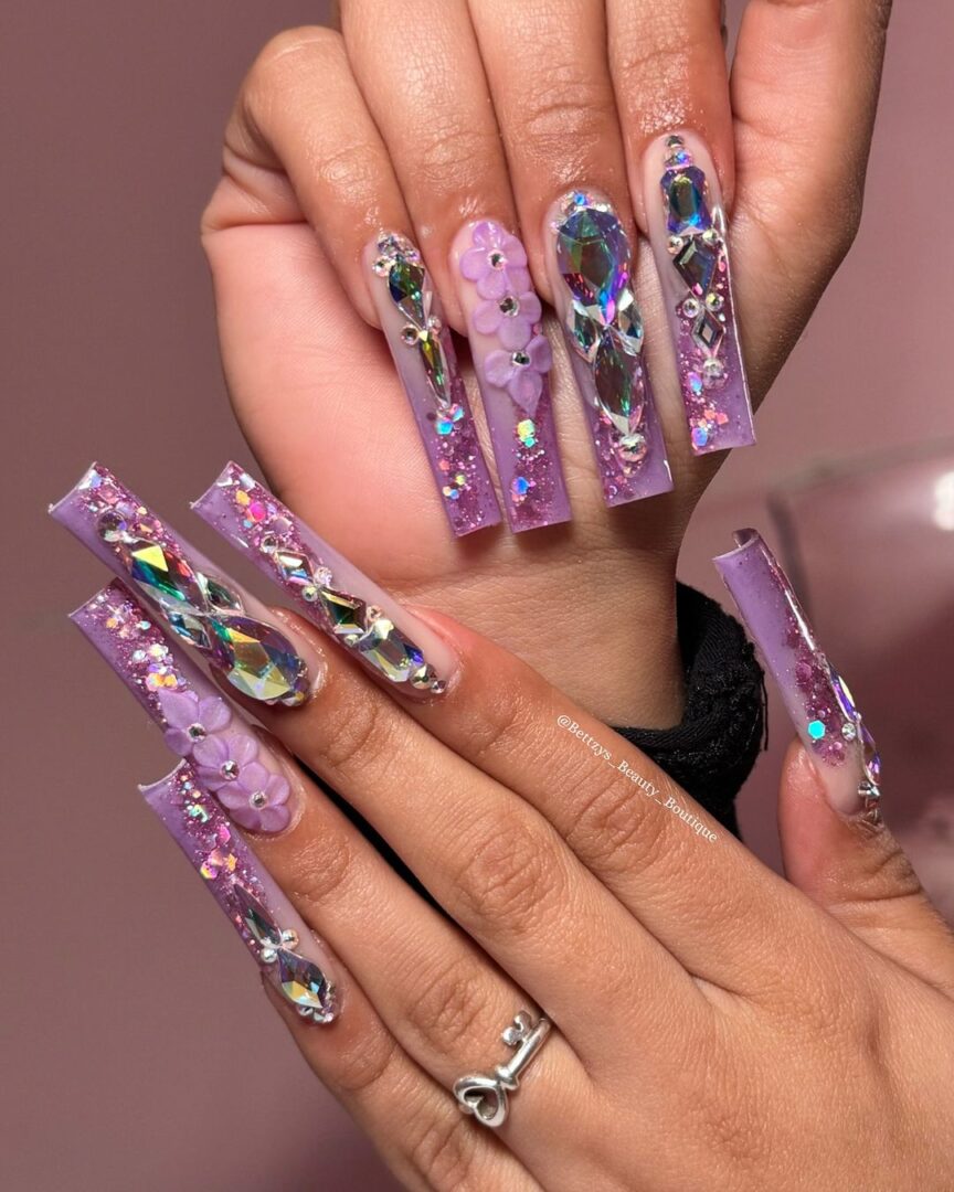 Unleash Your Inner Diva With These Lovely 25 Purple Nails