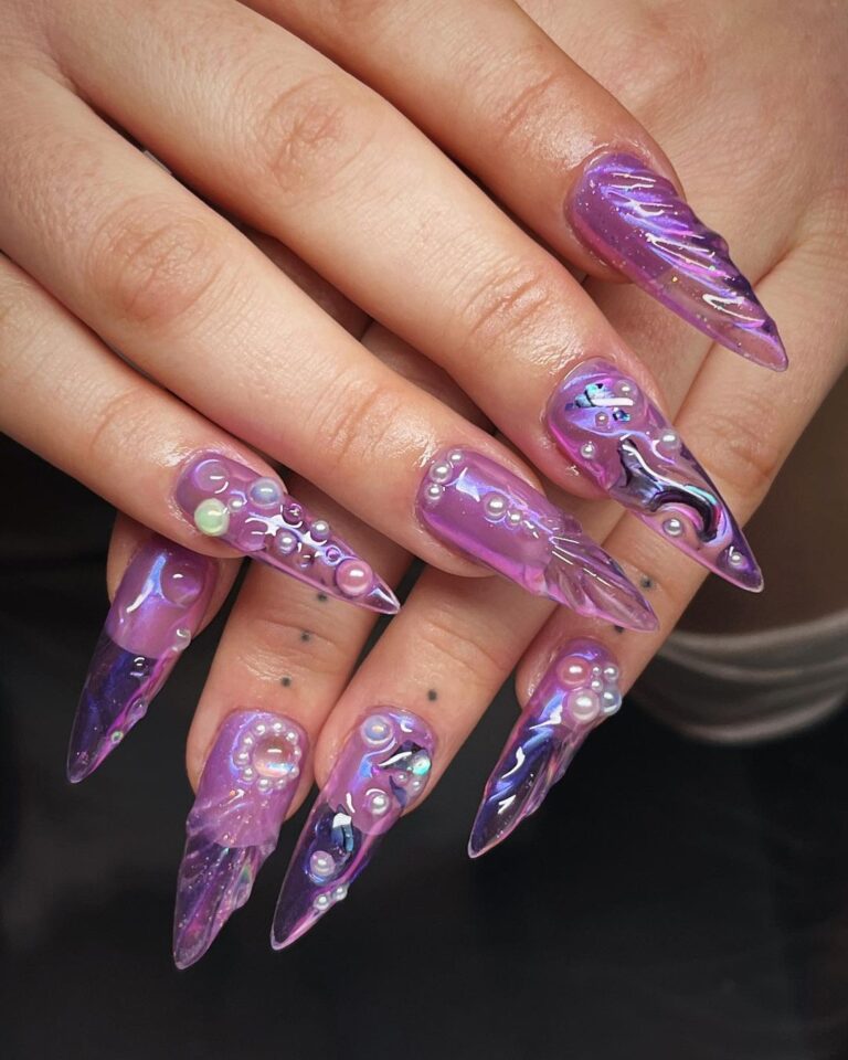 Unleash Your Inner Diva With These Lovely 25 Purple Nails