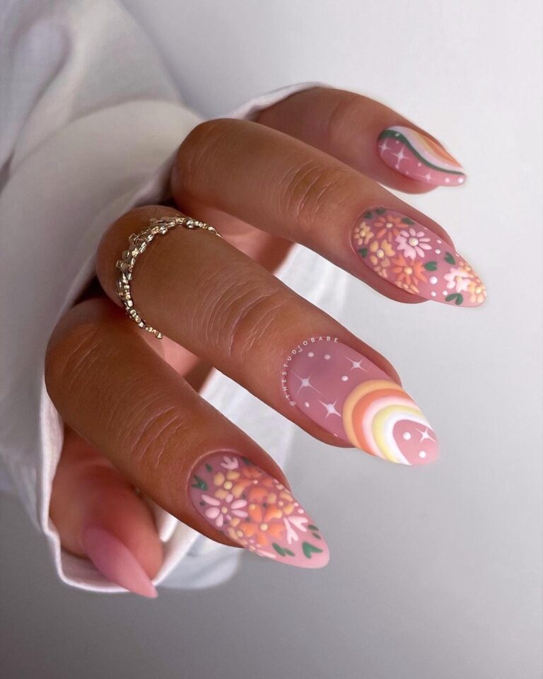 Dare To Bloom With These 21 Acrylic Almond Spring Nails