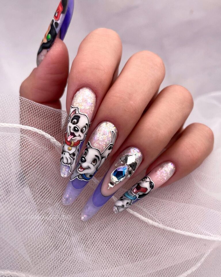 20 Charming Princess Nails To Give You The Modern Royalty Look