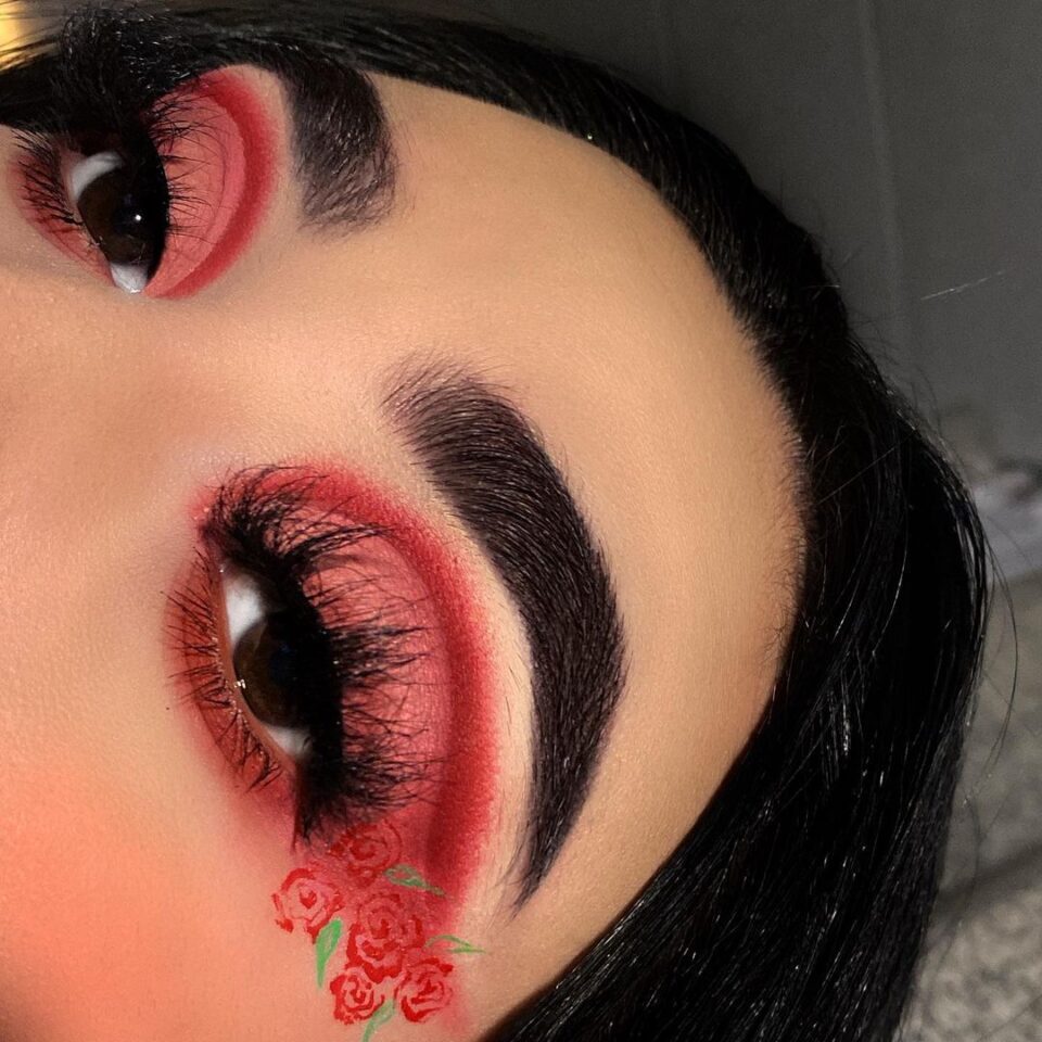 25 looks de maquillaje rojo glamuroso que harán que todo el mundo se ...