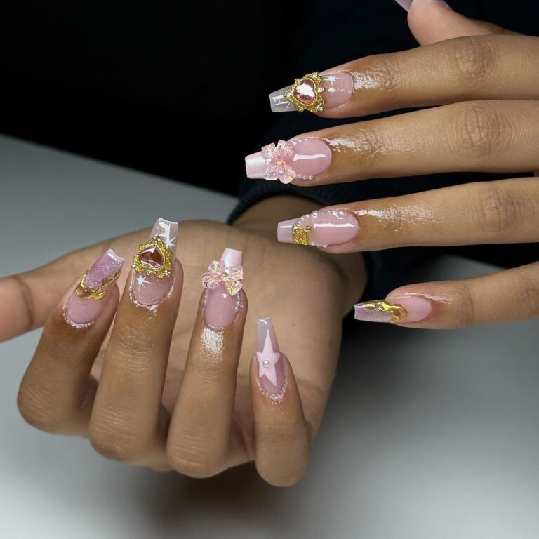 20 Charming Princess Nails To Give You The Modern Royalty Look