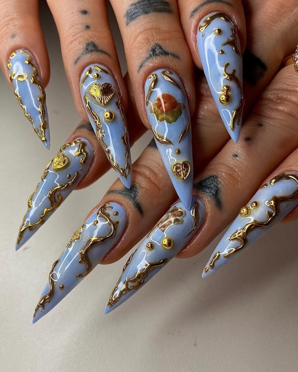 17 Greek Goddess Nails For A Mythical Glamorous Mani