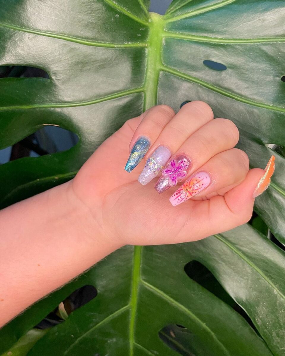 19 Orquideas Nails For A Beautiful Blooming Mani