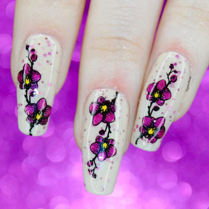19 Orquideas Nails For A Beautiful Blooming Mani