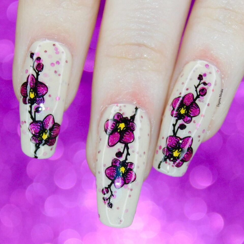 19 Orquideas Nails For A Beautiful Blooming Mani