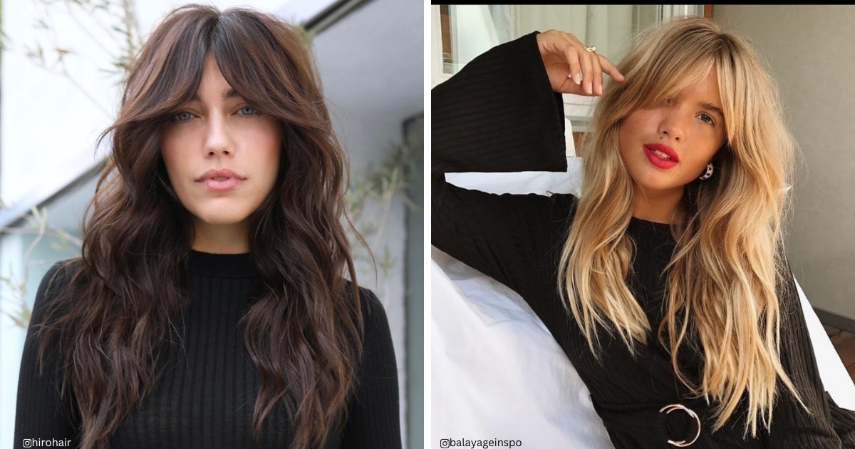 These 22 Face Framing Curtain Bangs Are The Answer To Making A Fringe Work