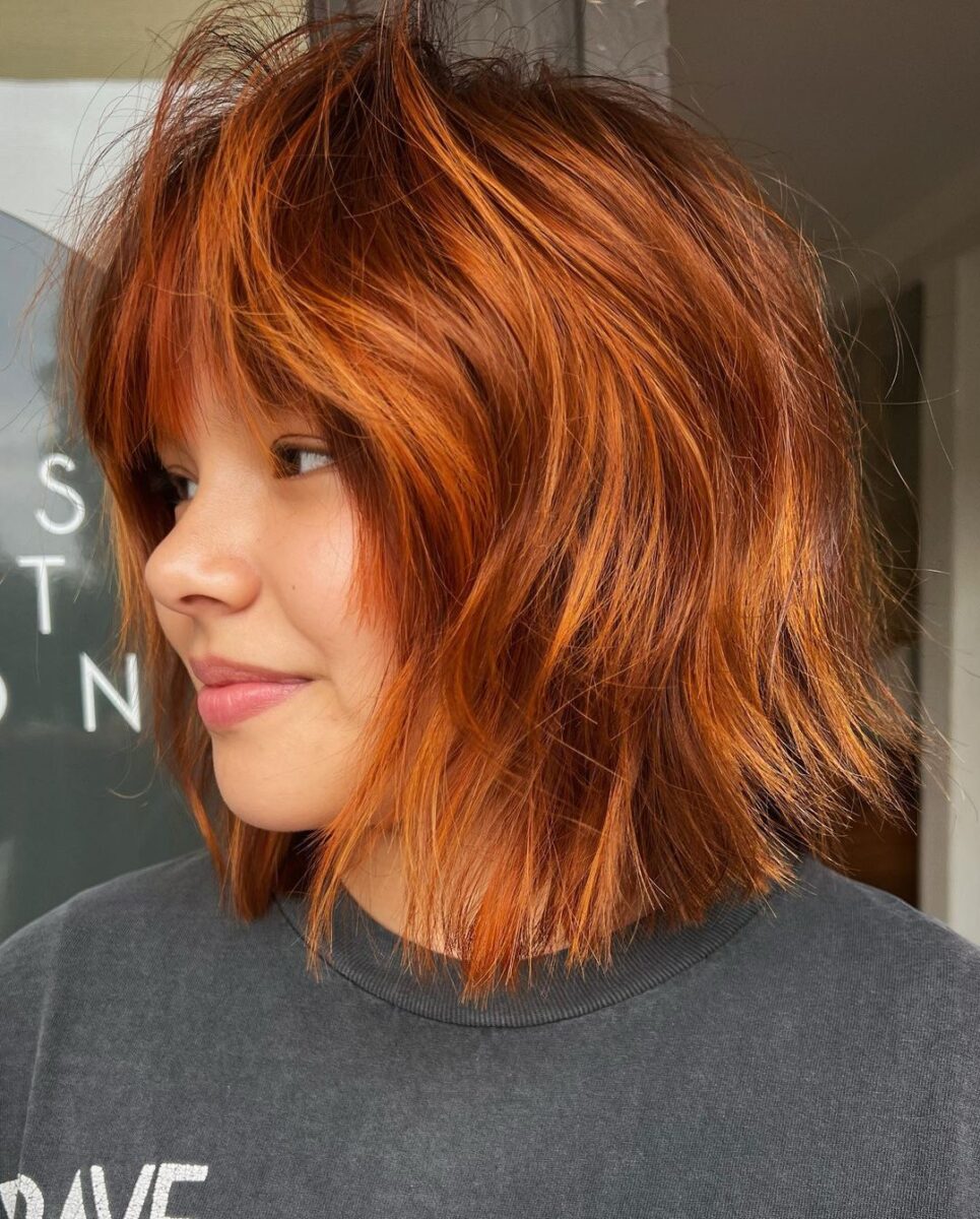 22 Shaggy Lob With Bangs For Round Faces Haircuts As One Of The Most ...