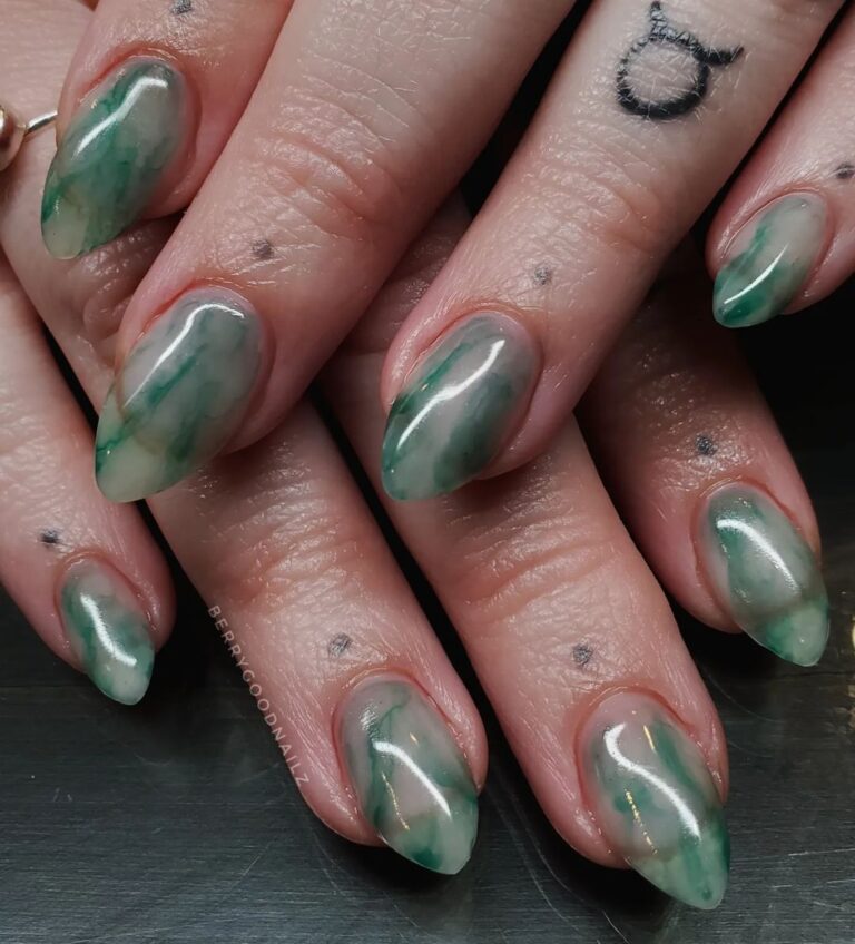 24 Jade Nails Designs That Will Make You Feel Like Royalty