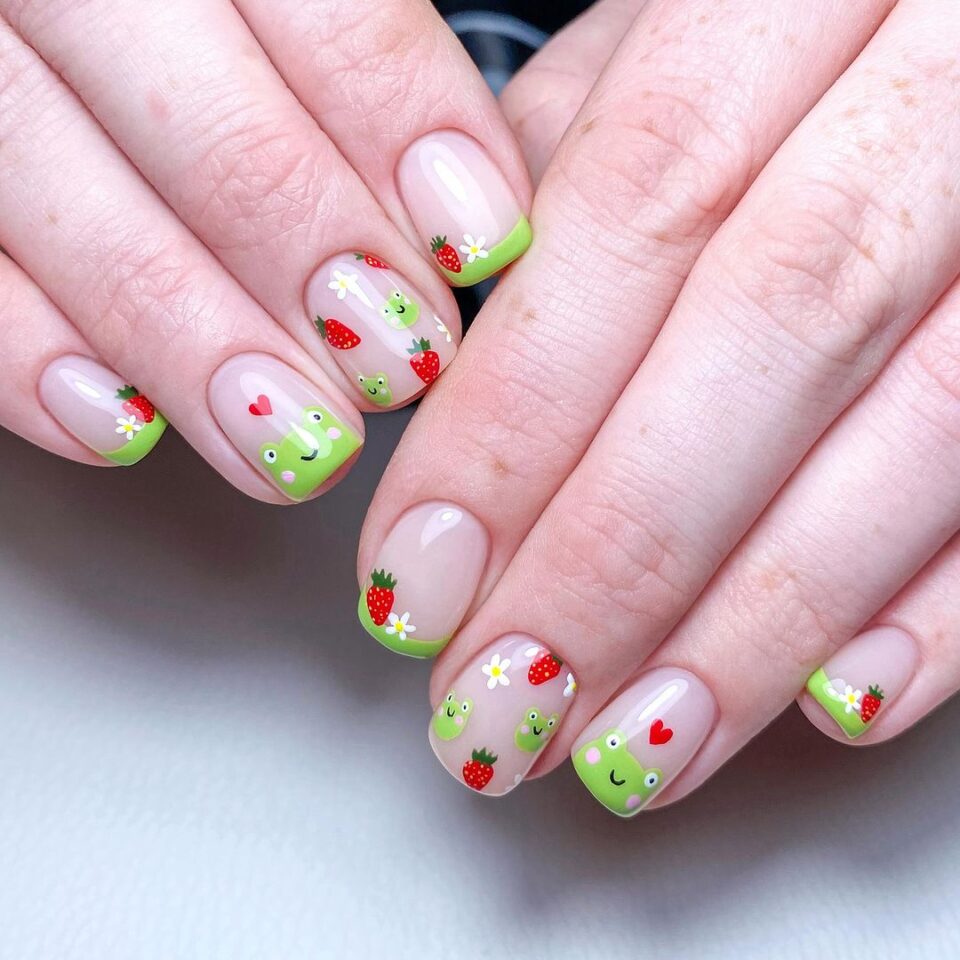 23 Cute Strawberry Nails For A Juicy Summer Mani