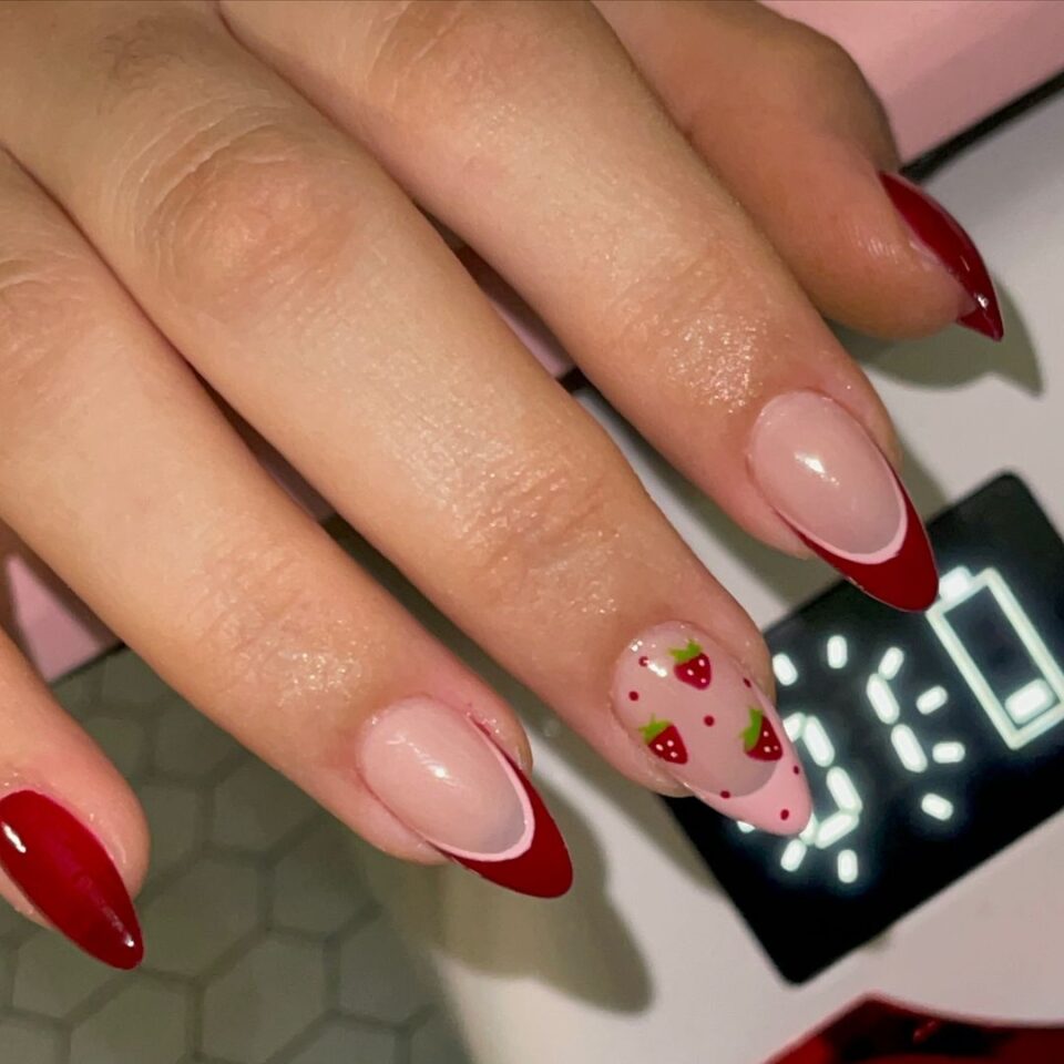 20 Awe-Inspiring Berry Nails To Jazz Up Your Manicure