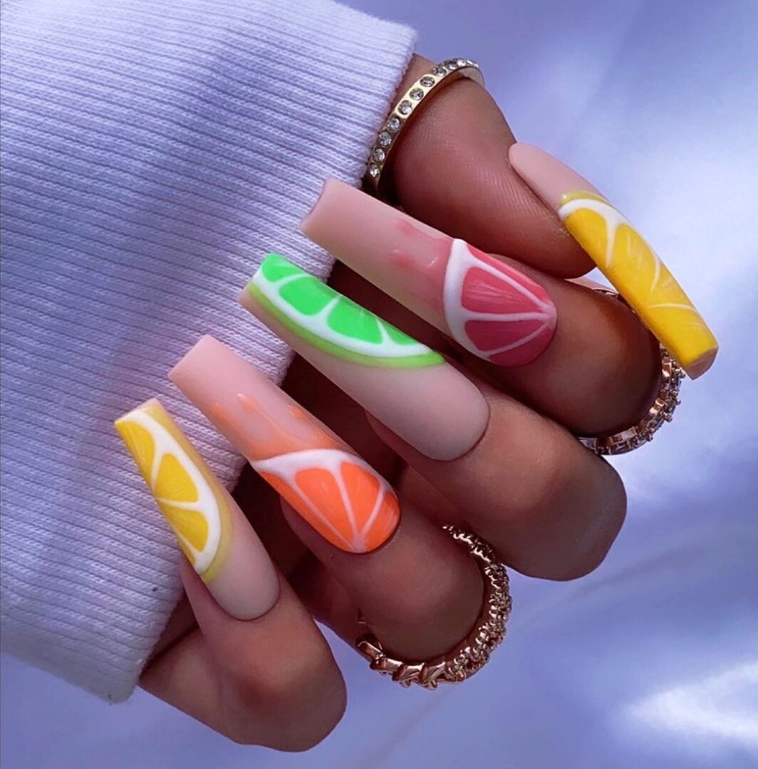 20 Must-Have Grapefruit Nails That Are Anything But Sour