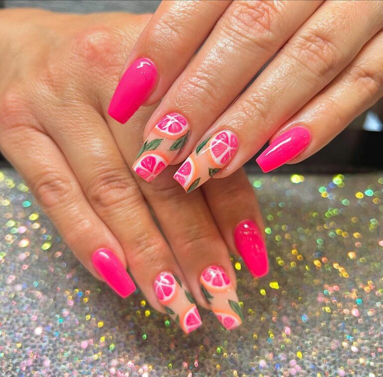 20 Must-Have Grapefruit Nails That Are Anything But Sour