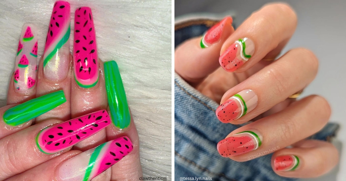 20 Cute Watermelon Nails For A Juicy Summer