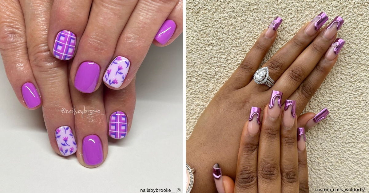 22 Purple Summer Nails To Embrace Your Inner Royalty