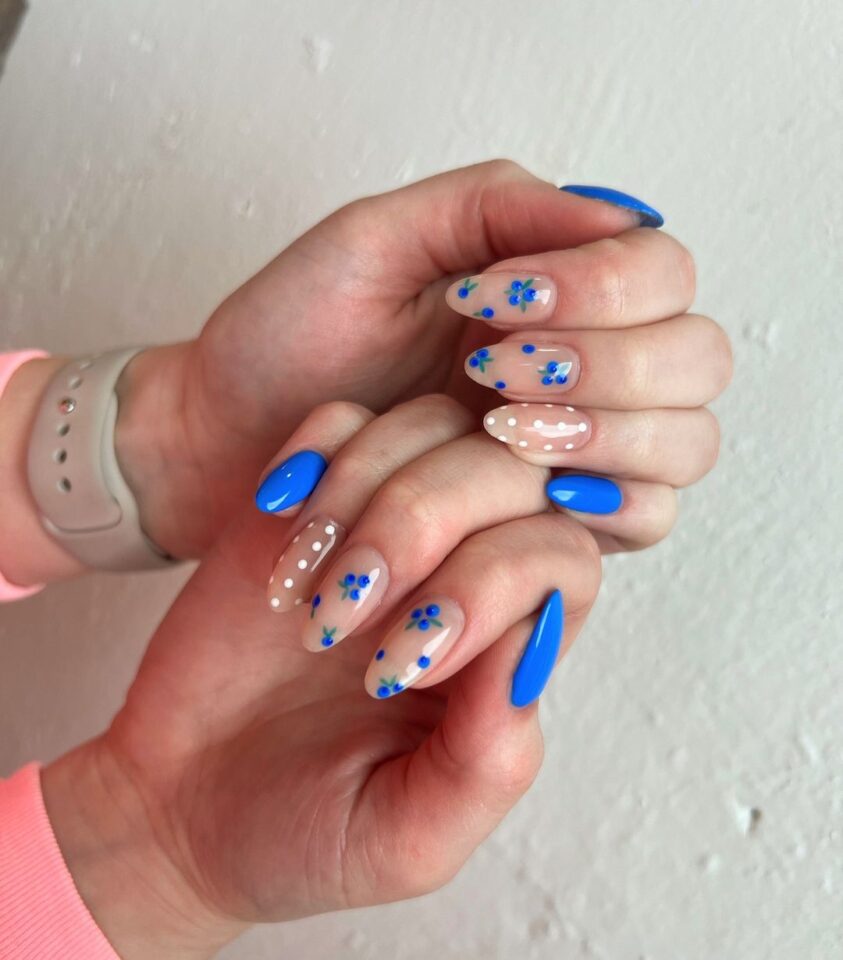 20 Blueberry Nail Art Ideas For A Yummy Looking Manicure