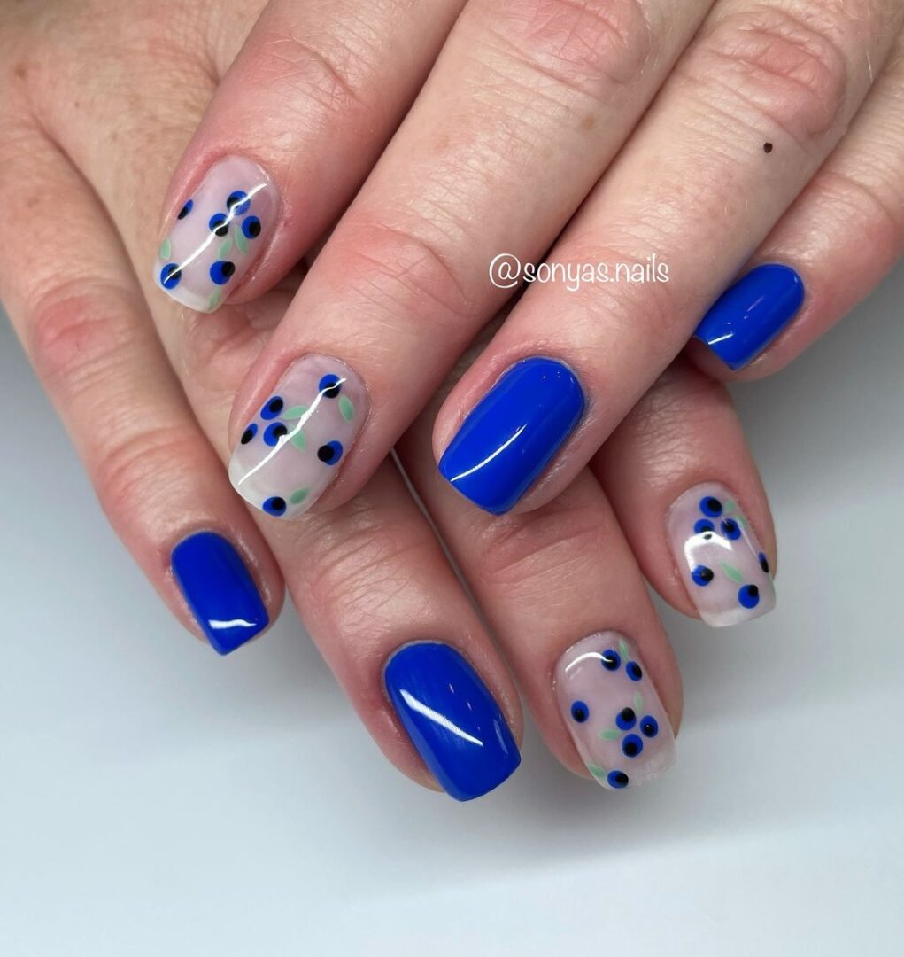 20 Blueberry Nail Art Ideas For A Yummy Looking Manicure