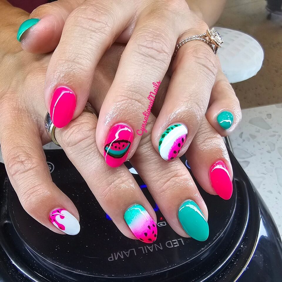 20 Cute Watermelon Nails For A Juicy Summer