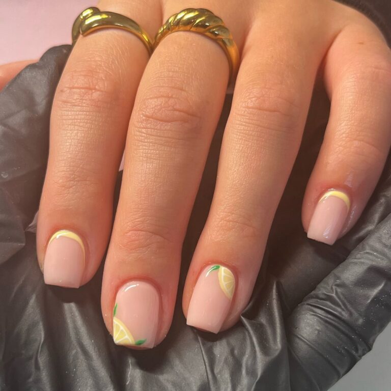 20 Fun And Cute Lemon Nails To Brighten Your Summer