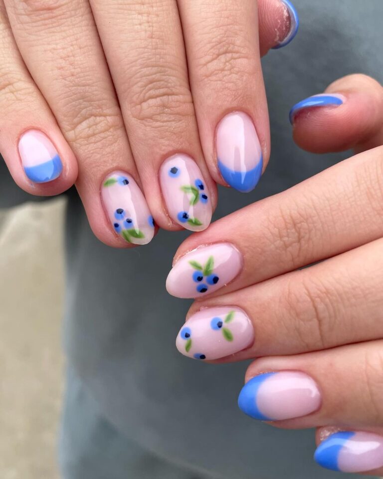 20 Blueberry Nail Art Ideas For A Yummy Looking Manicure