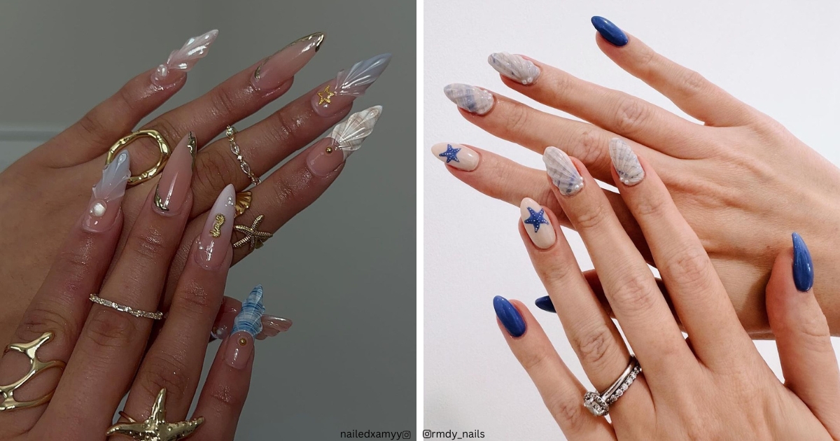 20 Cute And Chic Seashell Nails For A Spe-Shell Summer