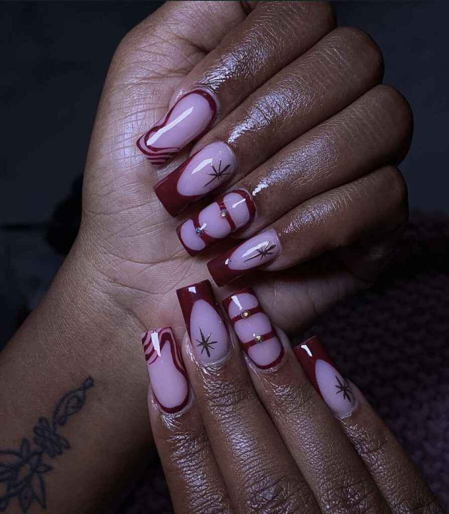 These 22 Charming Wine Nails Will Show You A Way From Vineyard To Manicure