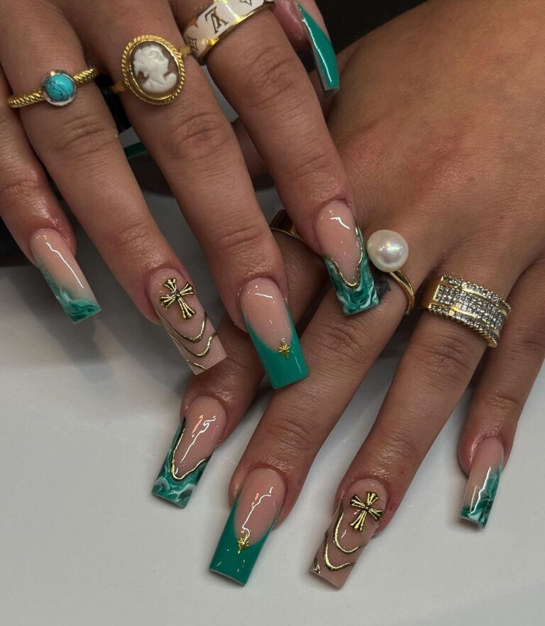 Bid Your Jade-Wells To Summer With These Lush Green Fall Nails