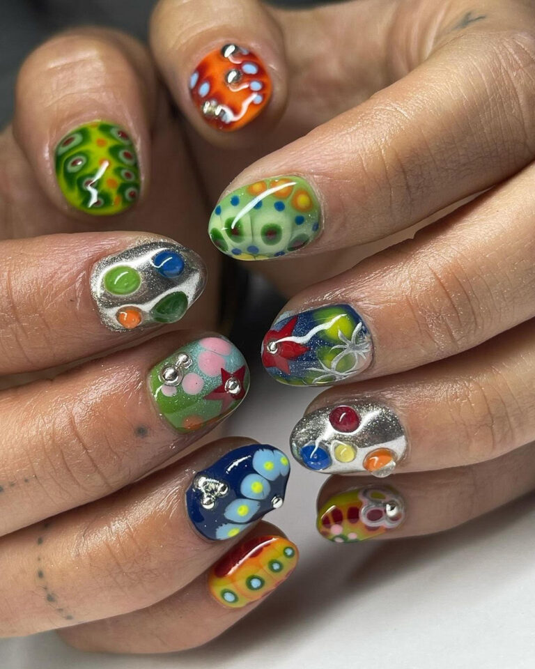 Turn Back Time With These 20 Retro Nail Art Designs