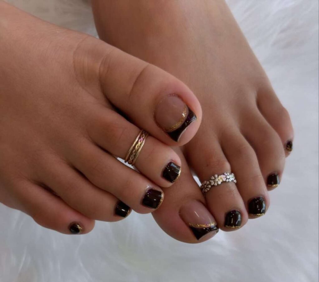 Step Into Style With These 20 Amazing Brown Toe Nails Pedicures