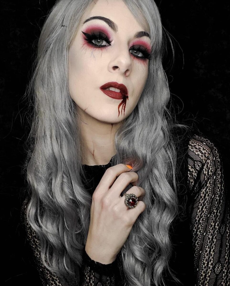 Unleash Your Fierce Side With Daring Red Smokey Eye Look