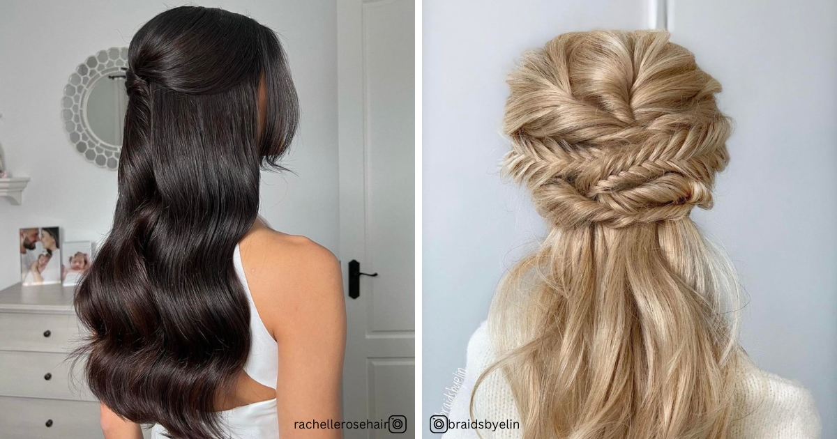 20 Combinaciones de pelo semirecogido y semirecogido perfectas para ...