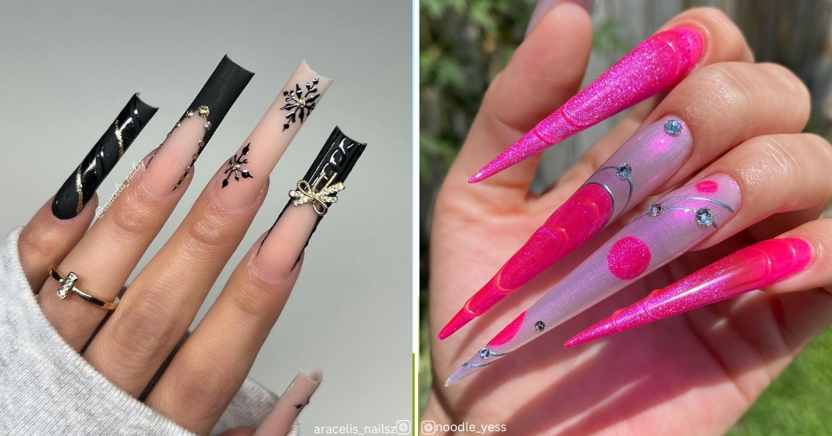 25 Impressive Long Nail Designs Only For The Fashionably Brave