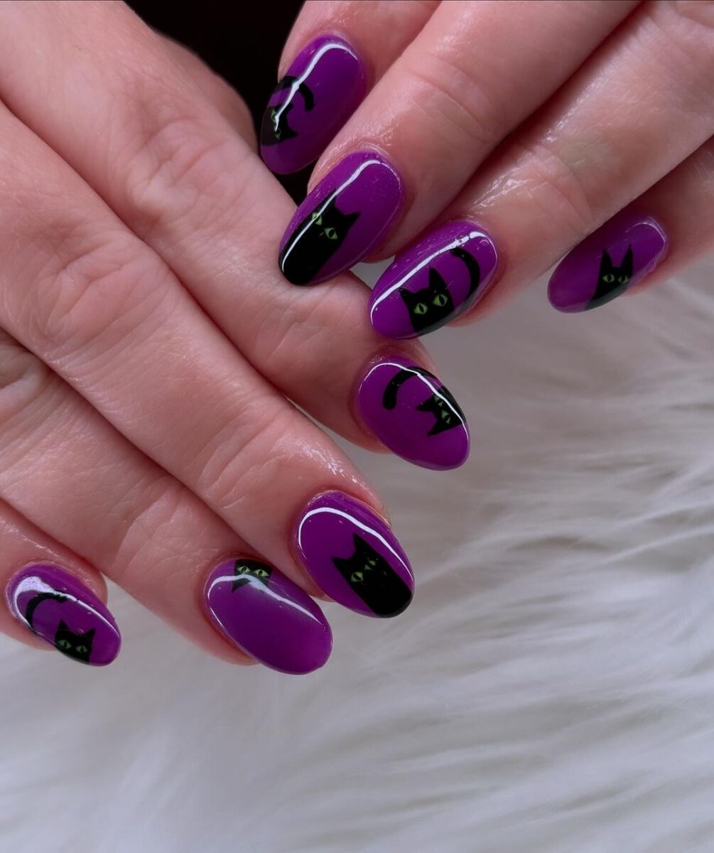 Stay Grape-Ful And Purple-Icious With These Fall Purple Nails