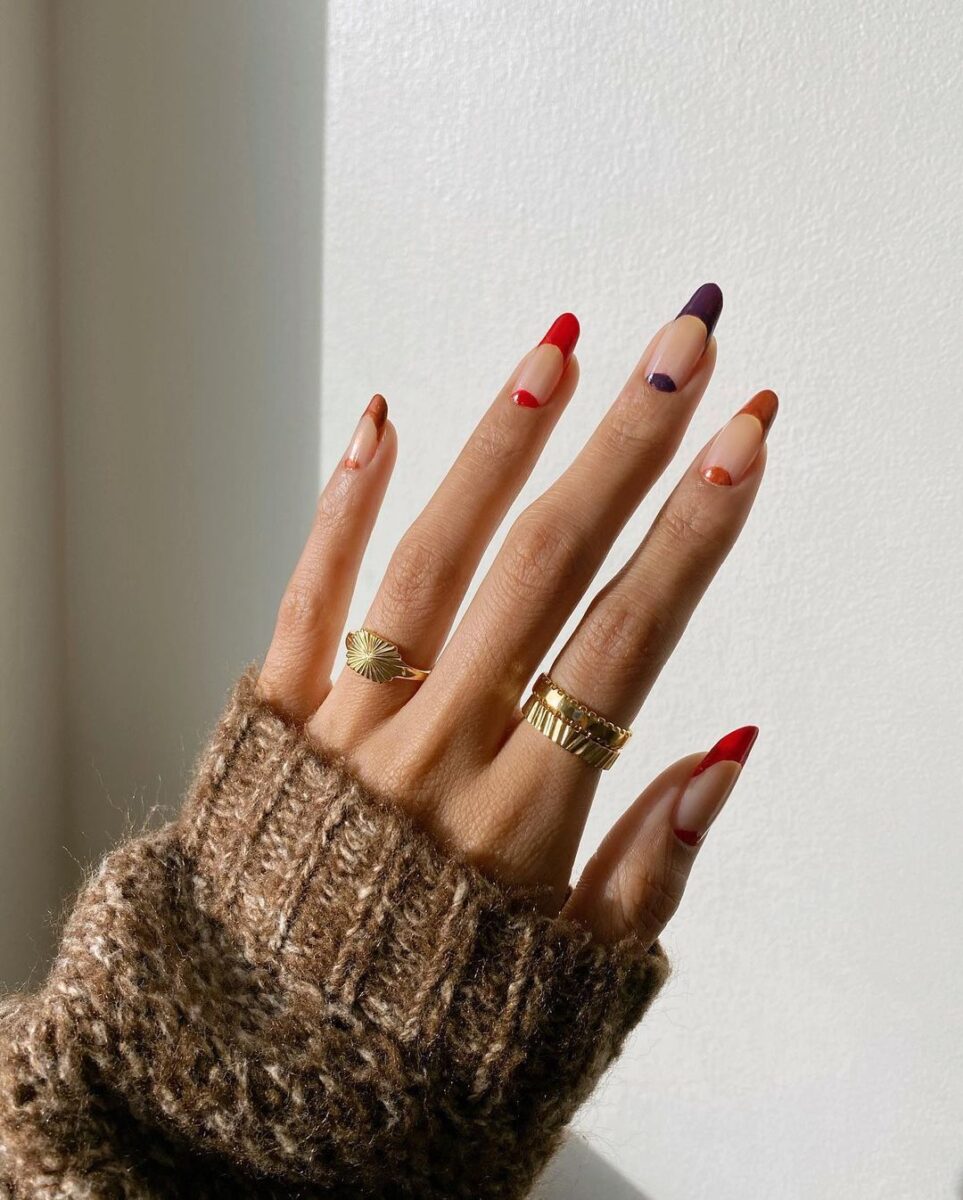 Chic Parisian Mani-Goals With Autumn French Nails
