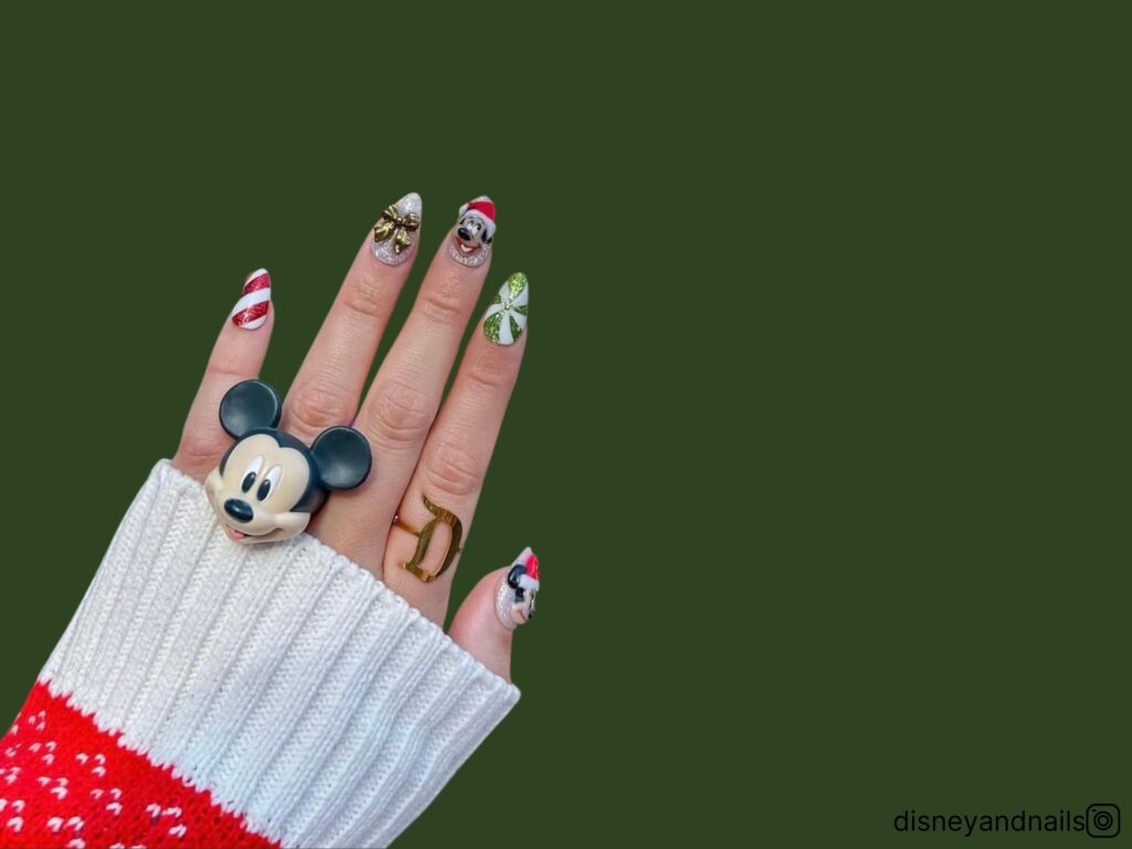 Enhance Your Holiday Spirit With Disney Christmas Nails That Are Pure ...