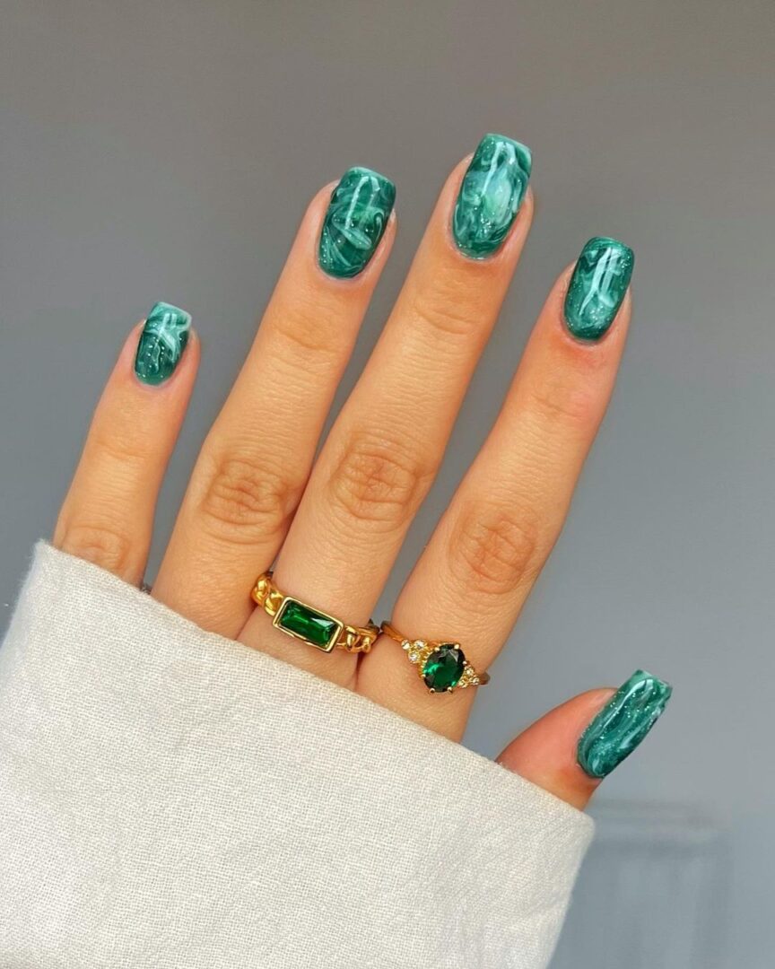 25 Fall Short Square Nail Designs To Stamp Your Style