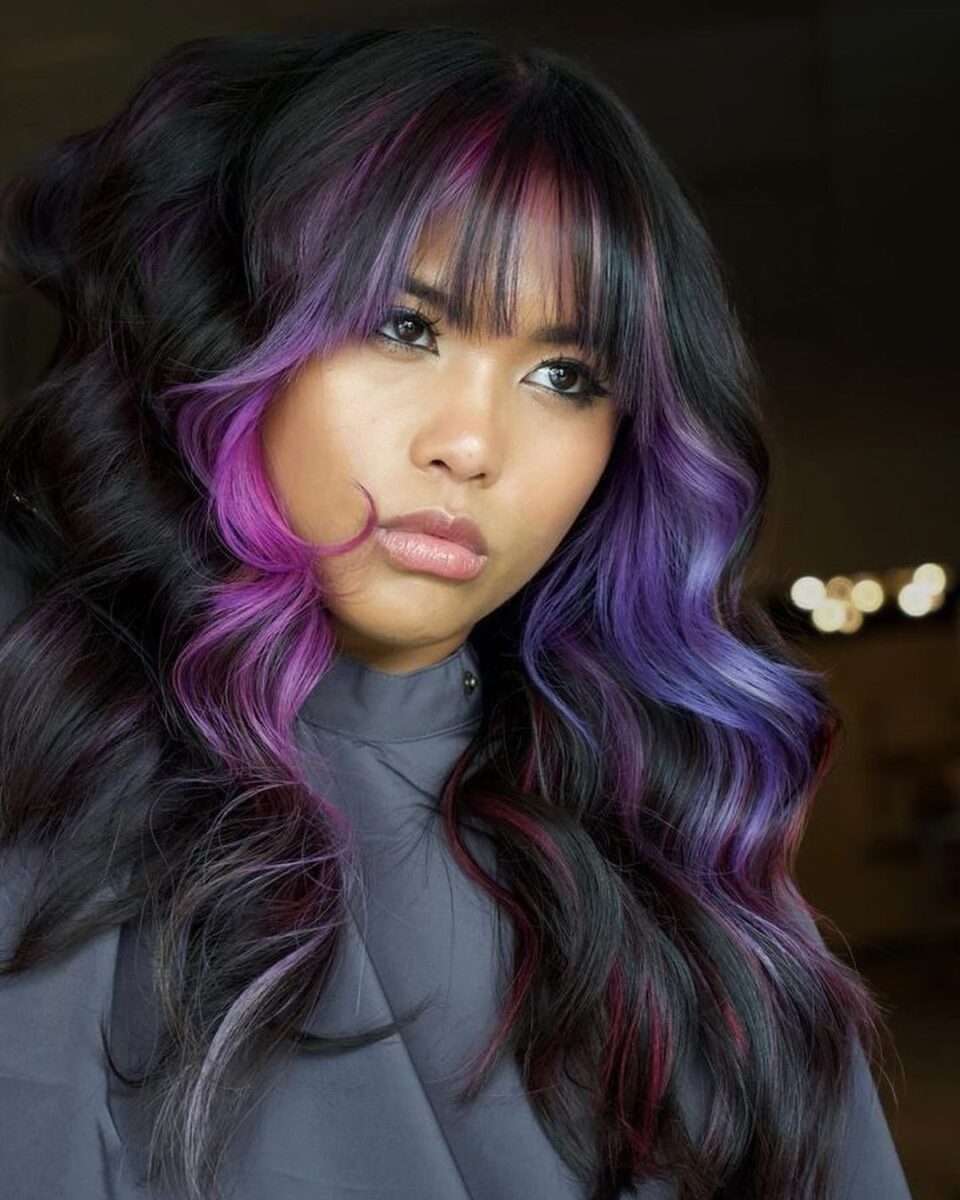 Update Your Dark Hair With Light Front Face Framing Highlights