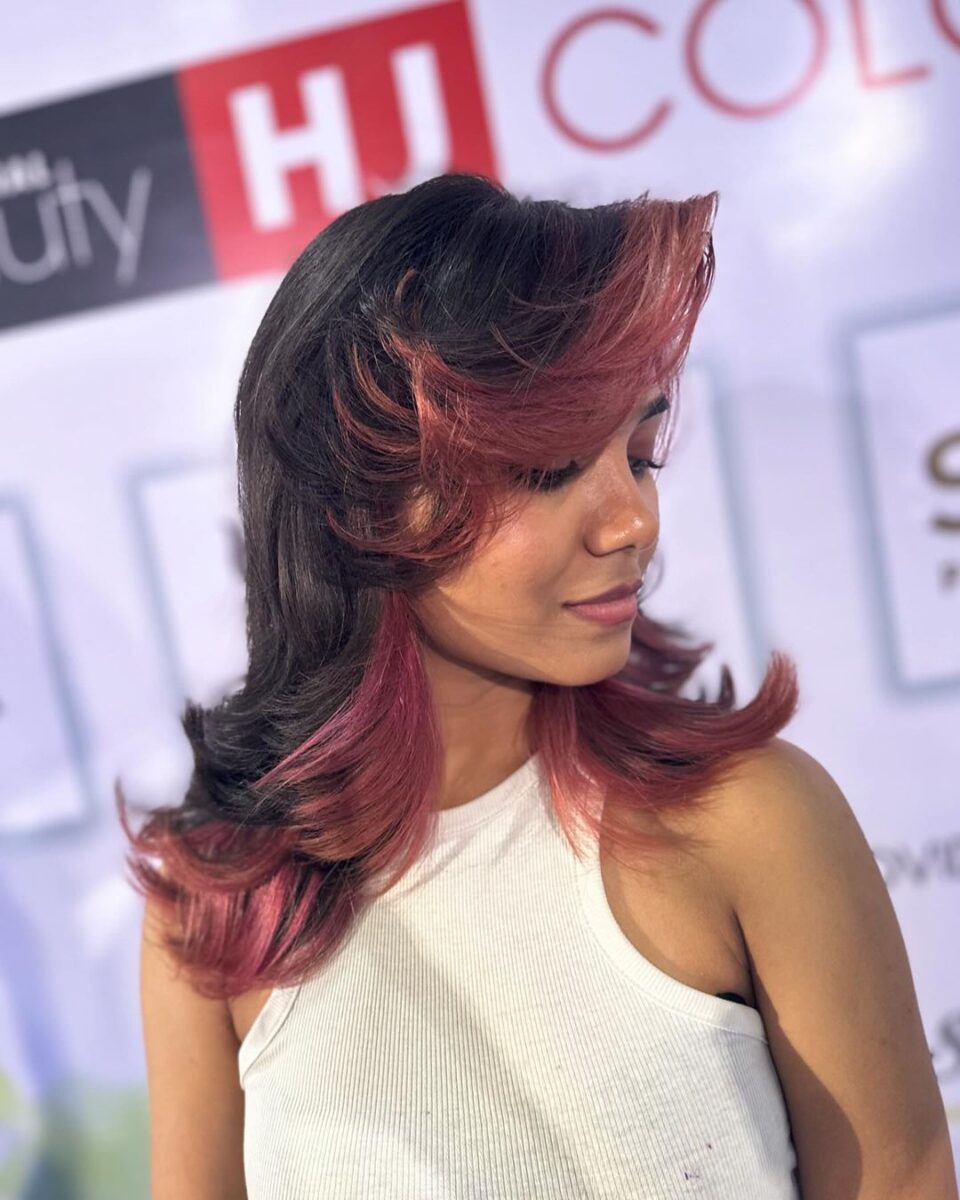 Update Your Dark Hair With Light Front Face Framing Highlights